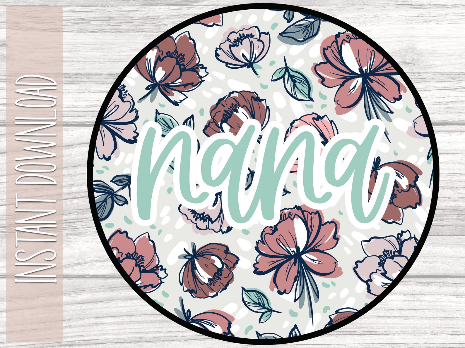 Nana PNG, PNG Nana,nana With Flowers Png,nana Sublimation Designs ...