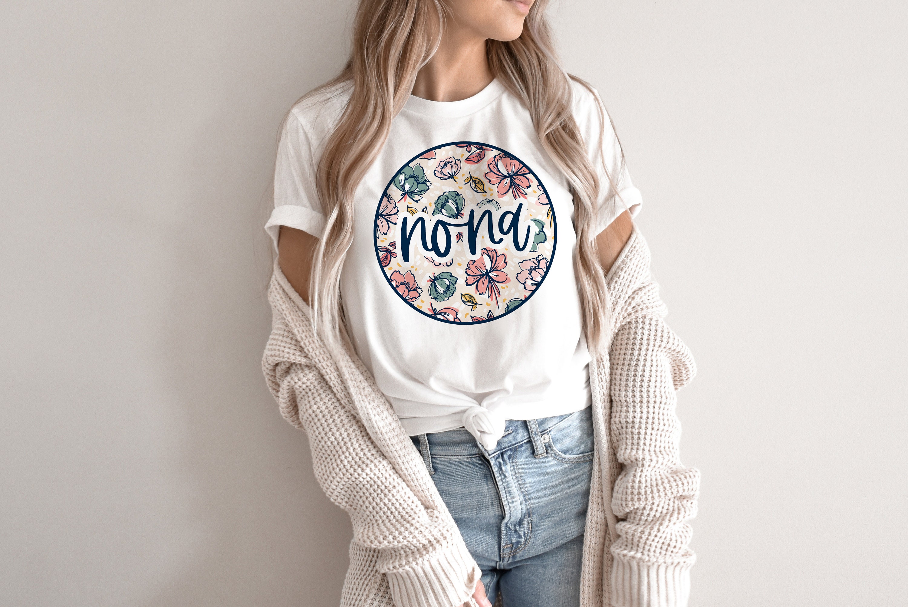 Nona Floral PNG Nona Life Mothers Day Gift Sublimation - Etsy