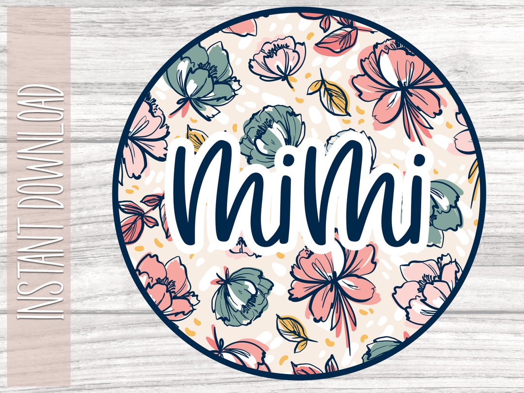 Mimi Floral Watercolor Sublimation |mimi PNG | Floral Sublimation ...