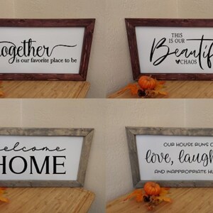 Wood Sign - Our House Runs on Love, Laughter, & Inappropriate Humor ...