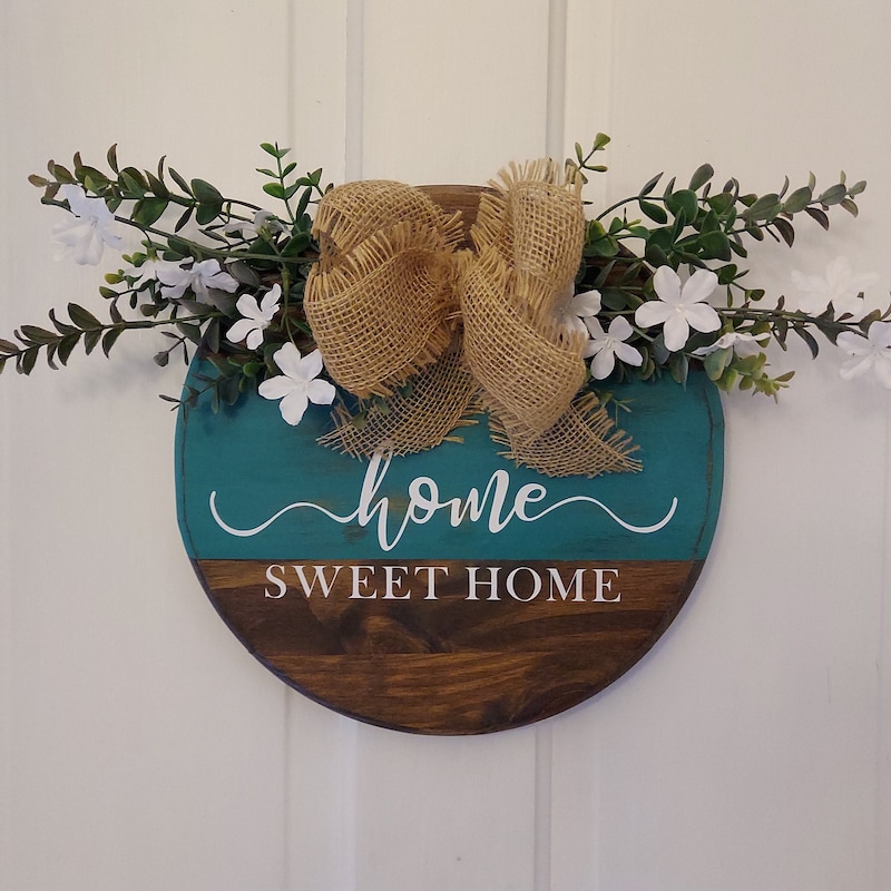 Round Home Sign - Etsy