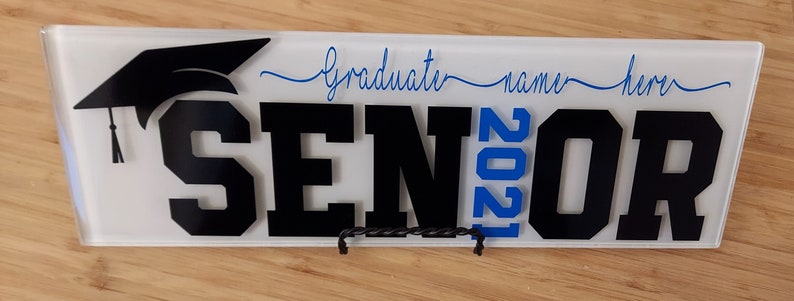 Custom Personalized Senior Tile, Graduation Gift With Name, Class of ...