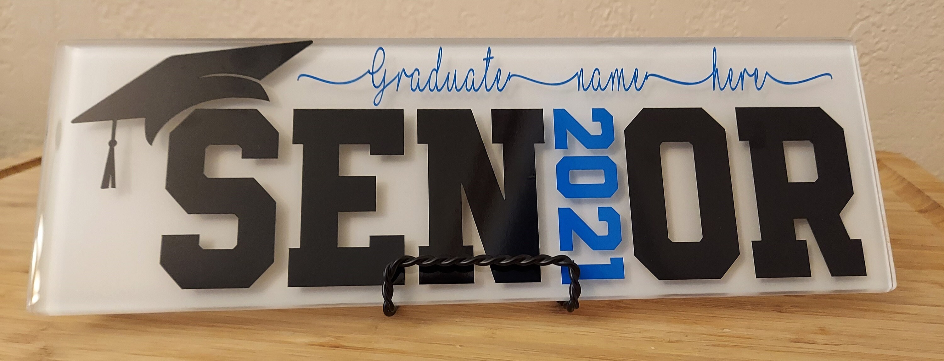 Custom Personalized Senior Tile, Graduation Gift With Name, Class of ...