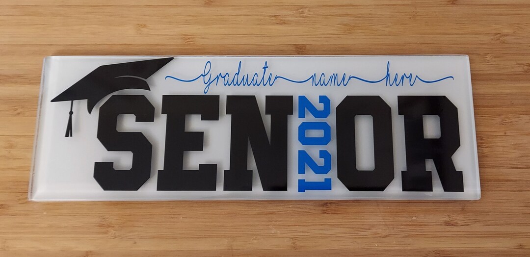 Custom Personalized Senior Tile, Graduation Gift With Name, Class of ...