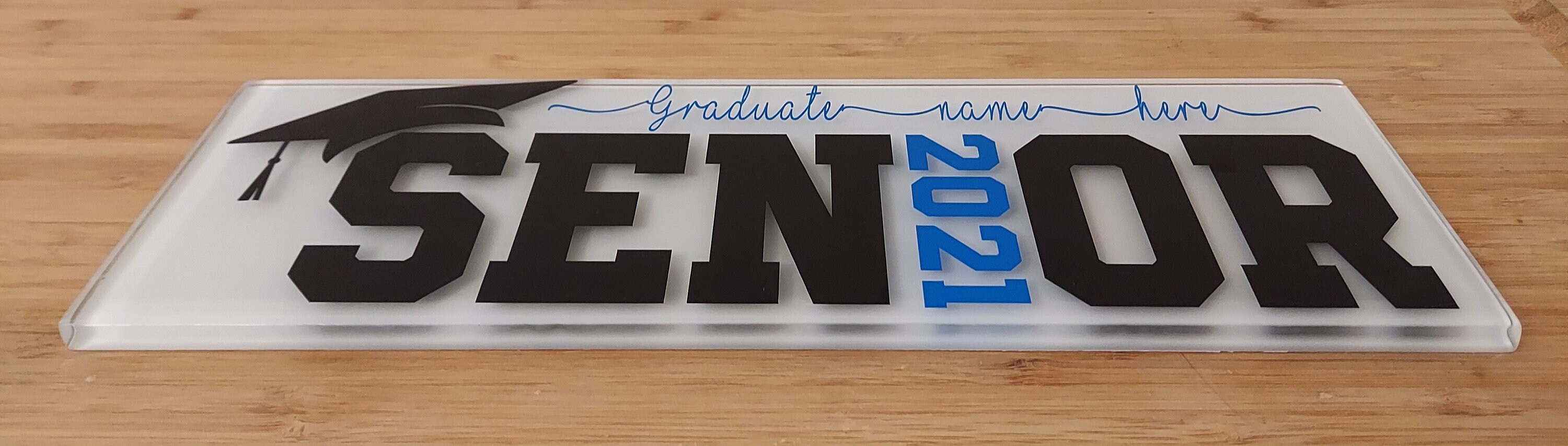 Custom Personalized Senior Tile, Graduation Gift With Name, Class of ...