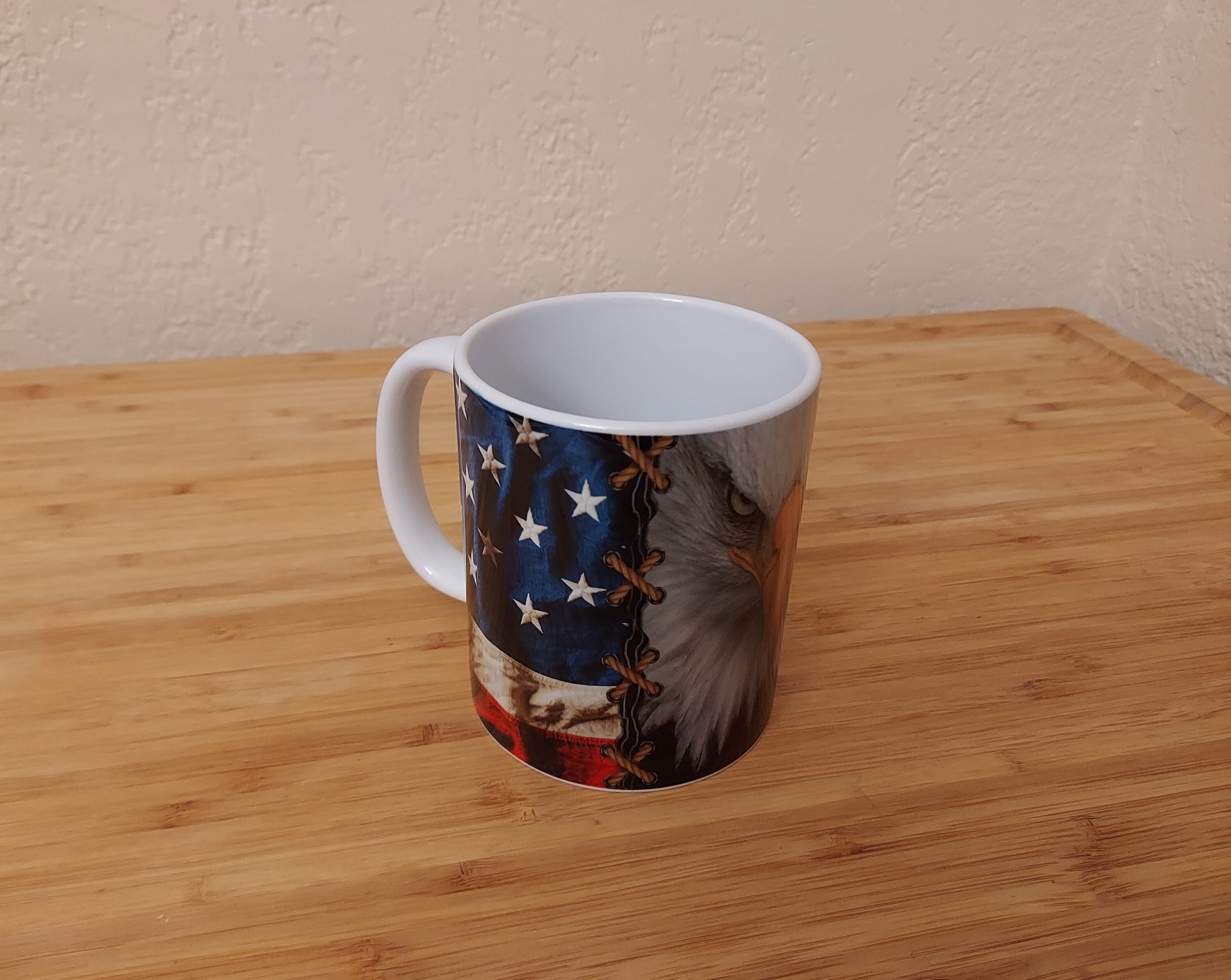 American Flag Eagle Coffee Mug, Patriotic Sublimation Mug - Etsy