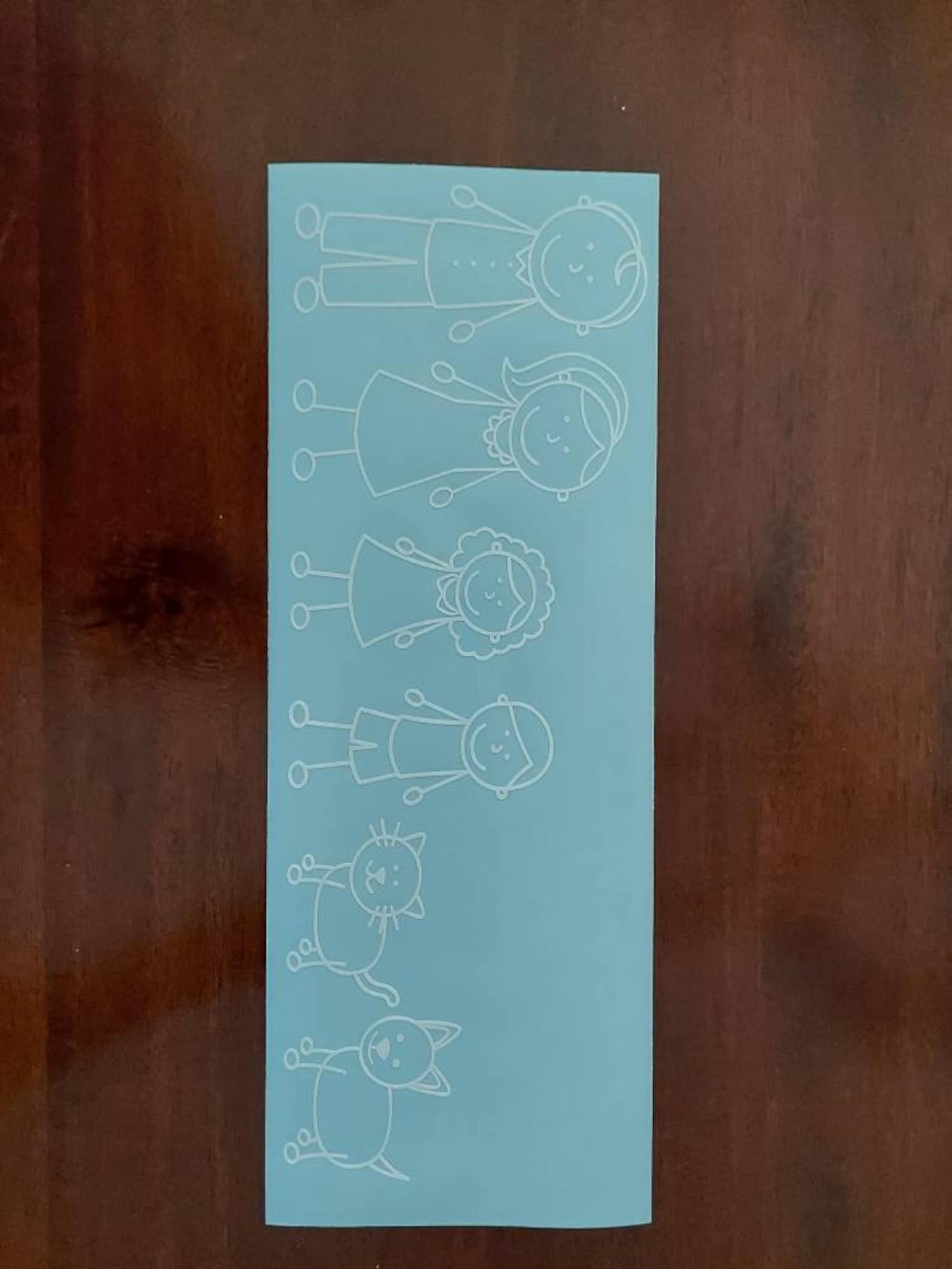 Custom Stick Figure Family Vinyl Car Window Decal - Etsy