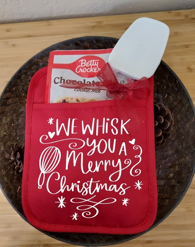 Christmas Gift Set, Christmas Oven Mitt, Potholder, Baking Gifts ...