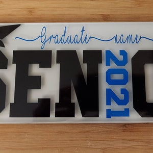 Custom Personalized Senior Tile, Graduation Gift With Name, Class of ...