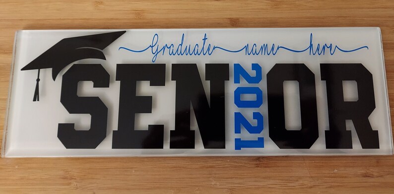 Custom Personalized Senior Tile, Graduation Gift With Name, Class of ...