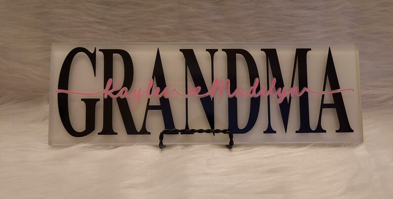 Personalized Mom Tile Sign, Engraved Glass Plaque - Etsy