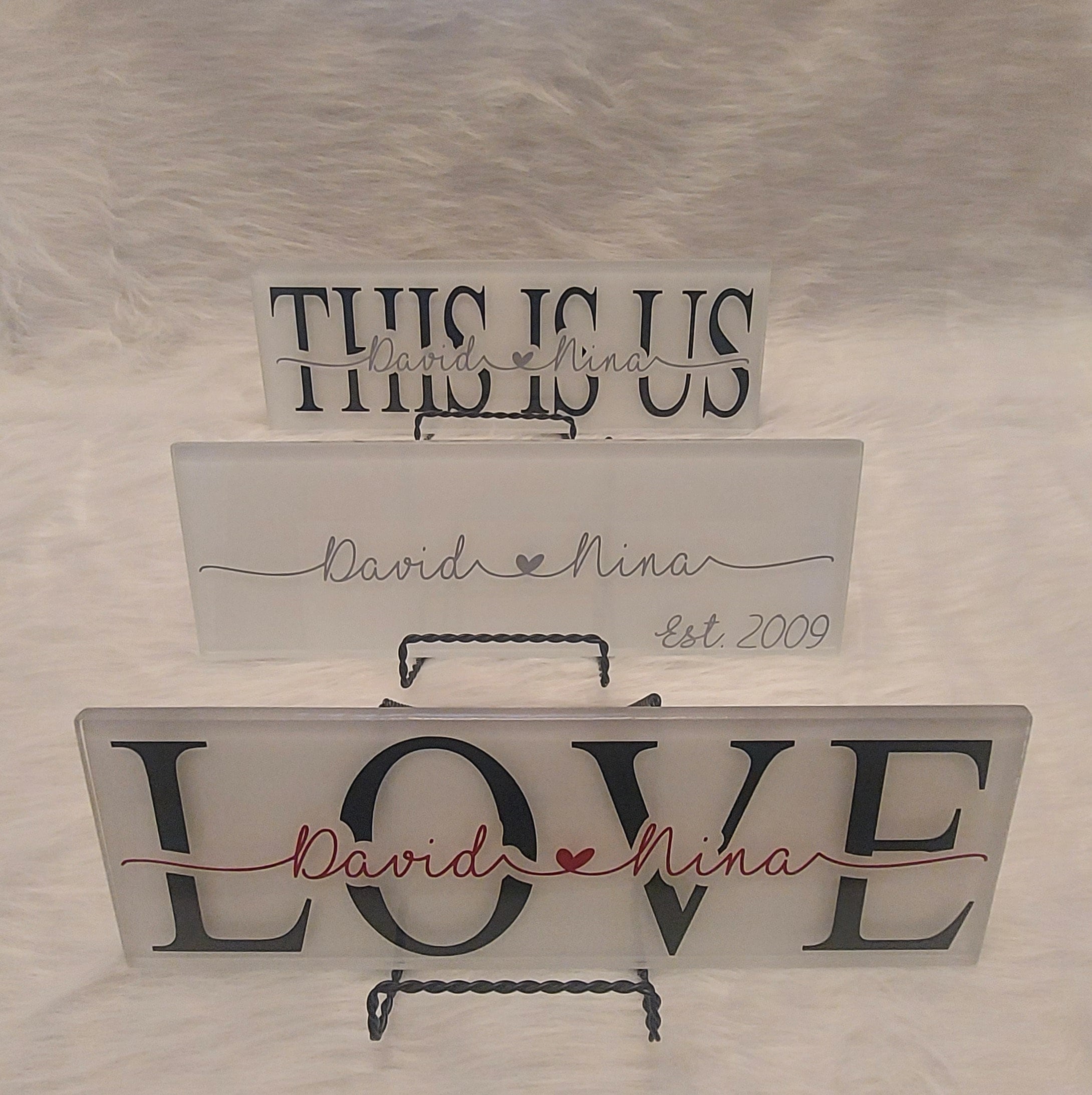 Valentine's Day Gift, Couples Name Tile Sign, This is Us Tile Sign ...