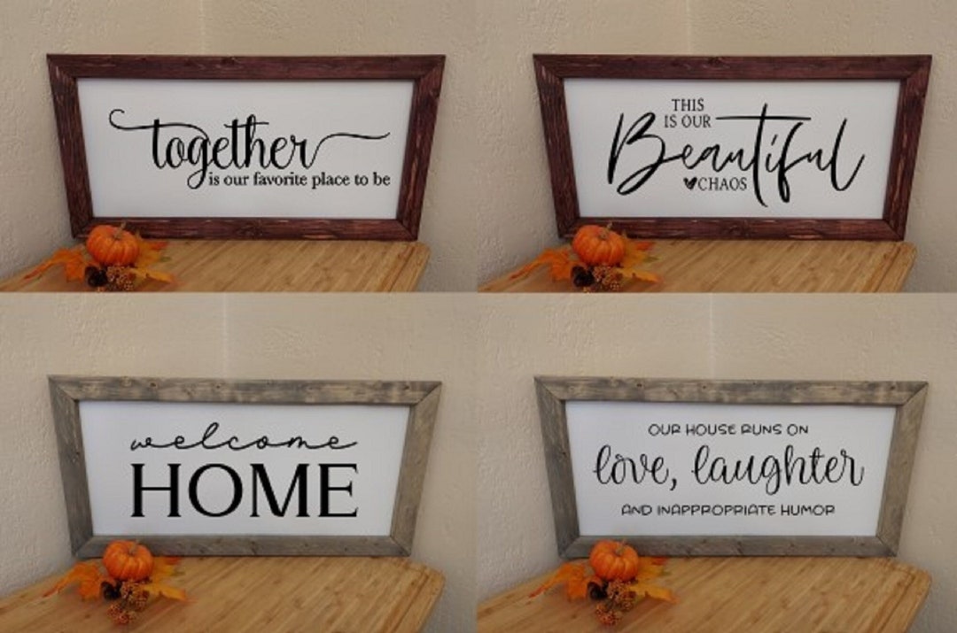Wood Sign - Our House Runs on Love, Laughter, & Inappropriate Humor ...