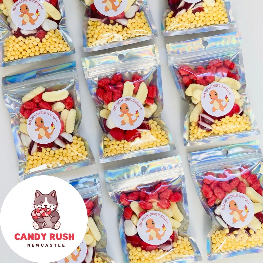 Pre Filled Charmander Pokemon Party Favours Sweet Bags Thank You Gifts ...