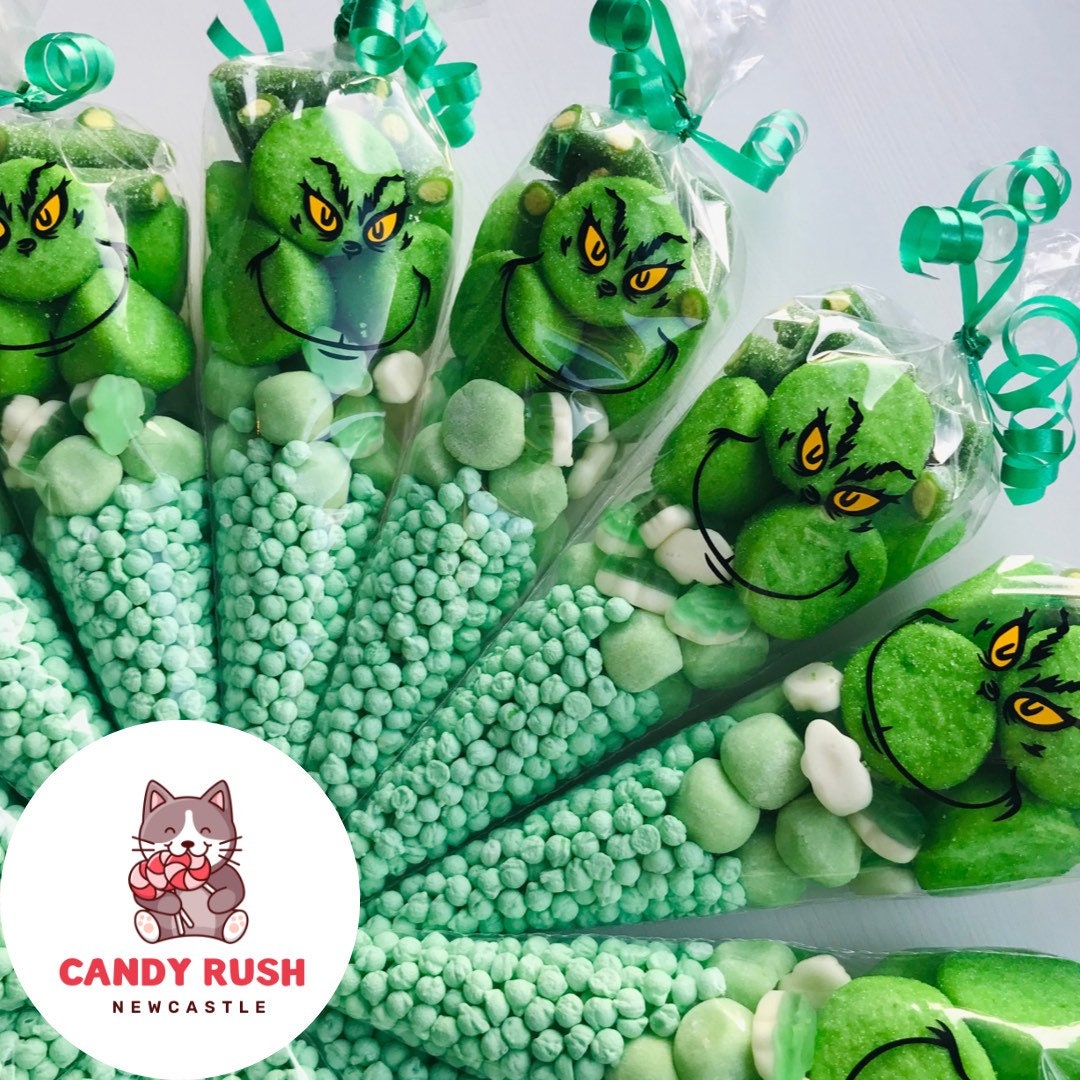PREORDER Pre Filled the Grinch Sweet Candy Cones Grinch Sweets Stocking ...