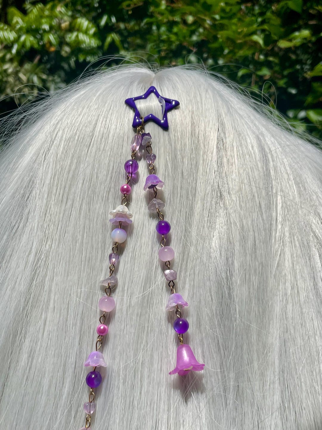 Lavender Bloom Hair Chains - Etsy