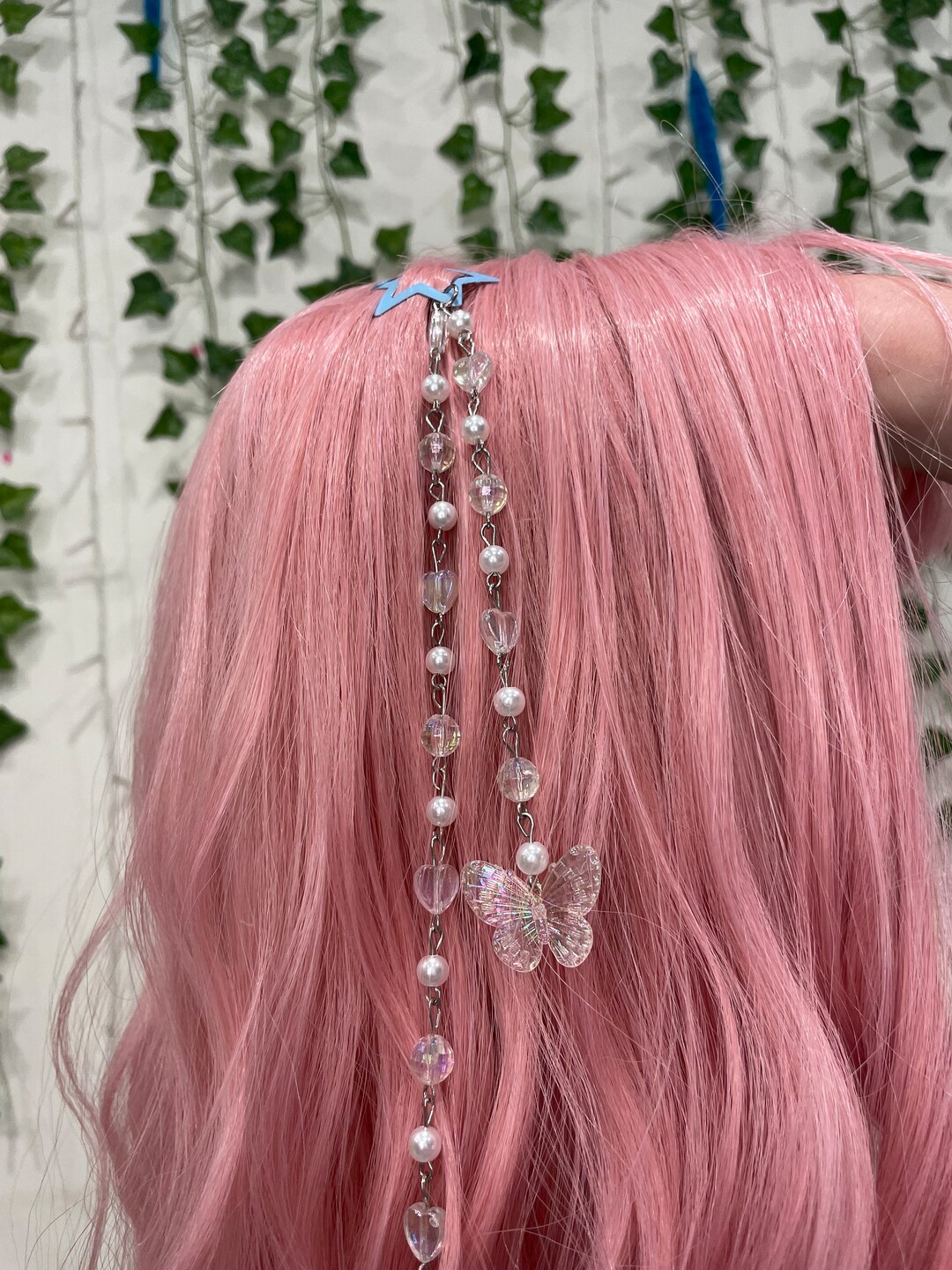 PREORDER White Butterfly Hair Chains - Etsy