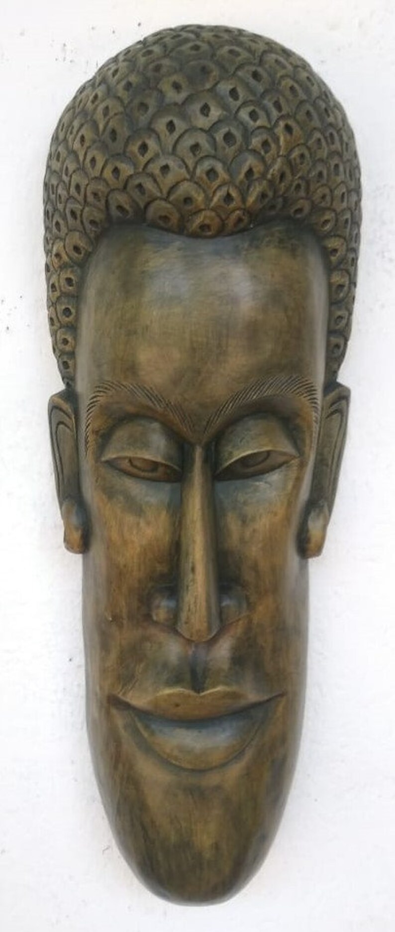 Wood Mask, Wall Decor, Wall Art, Wall Hanging , Gift, Wall Art ...