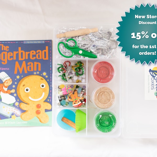 Gingerbread Play Dough Kit - Etsy
