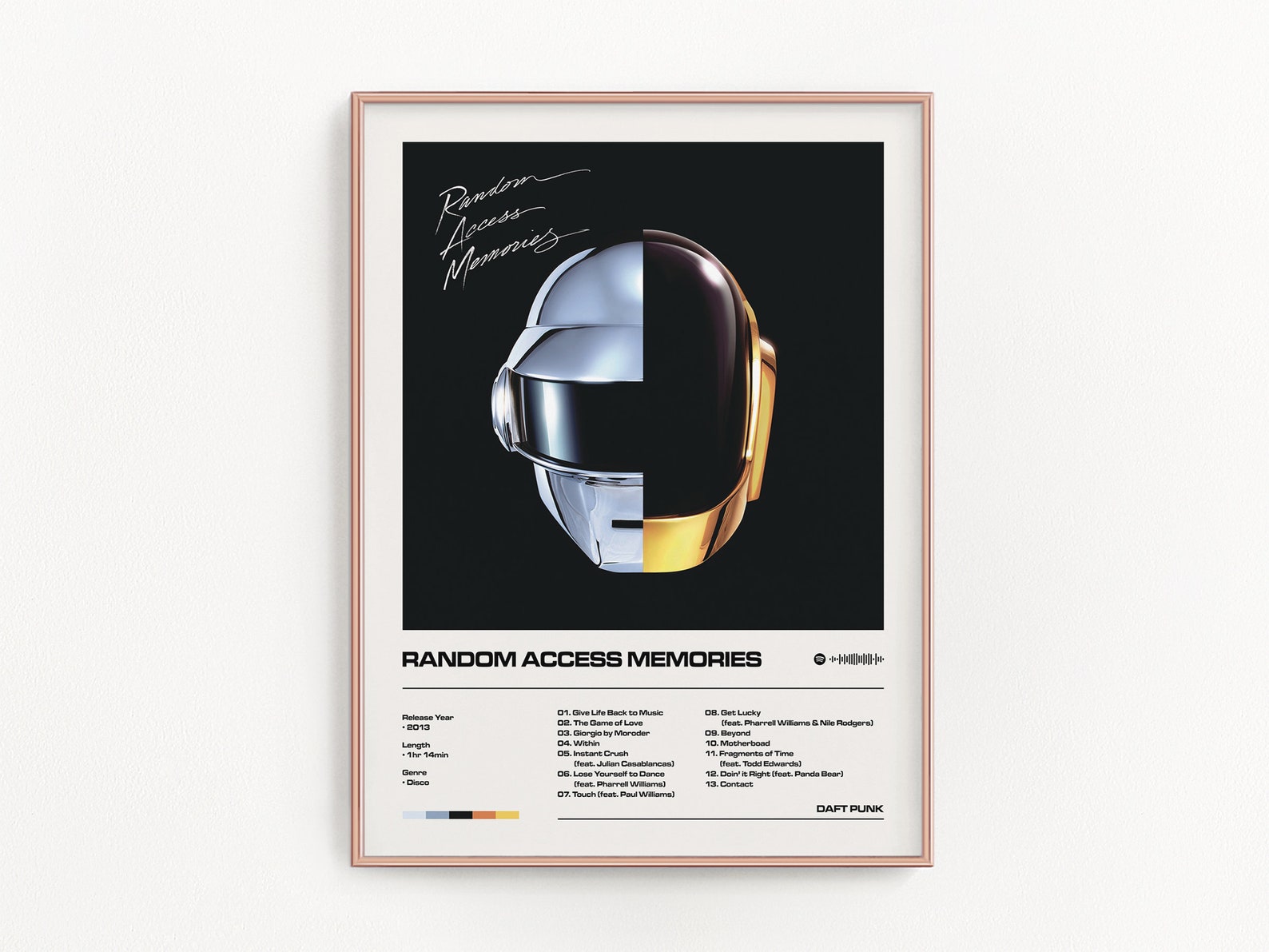 Random Access Memories Daft Punk Album Poster Framed | Etsy