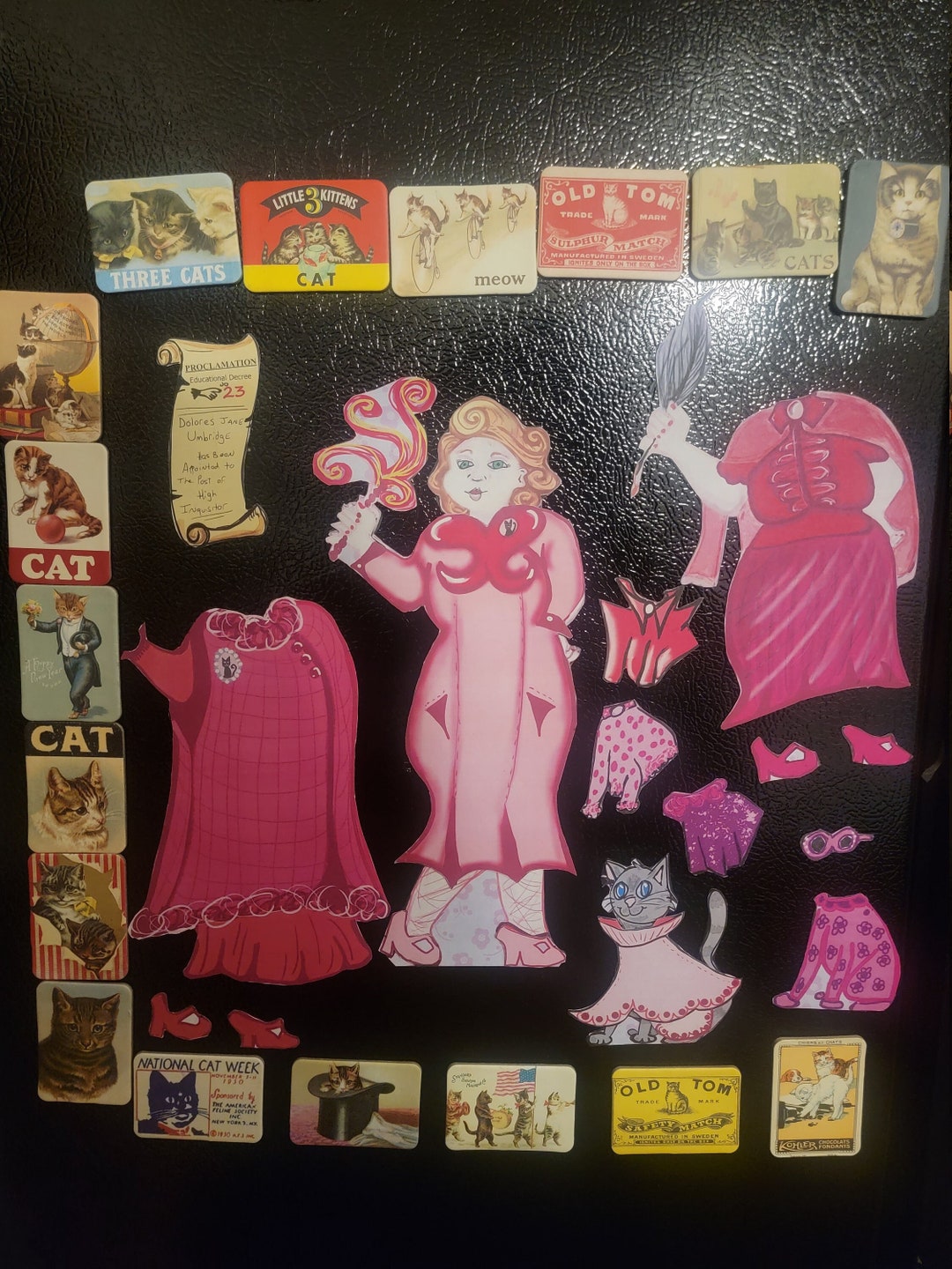 Magical Pink Professor Paper Doll Digital Download - Etsy