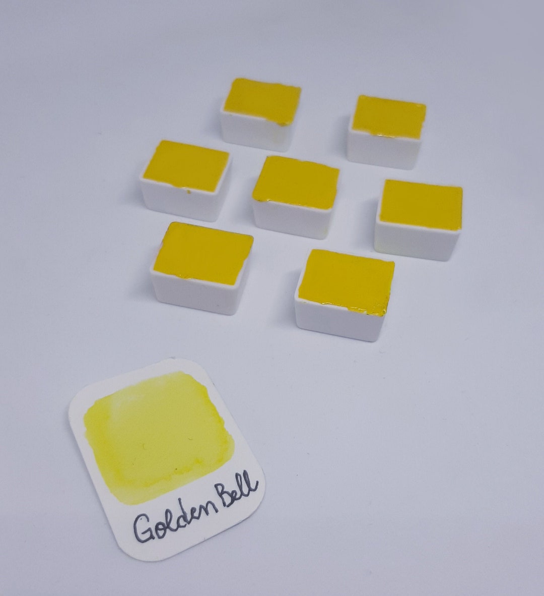 Golden Bell - Cad. Yellow Light, Watercolor Half Pan - Etsy