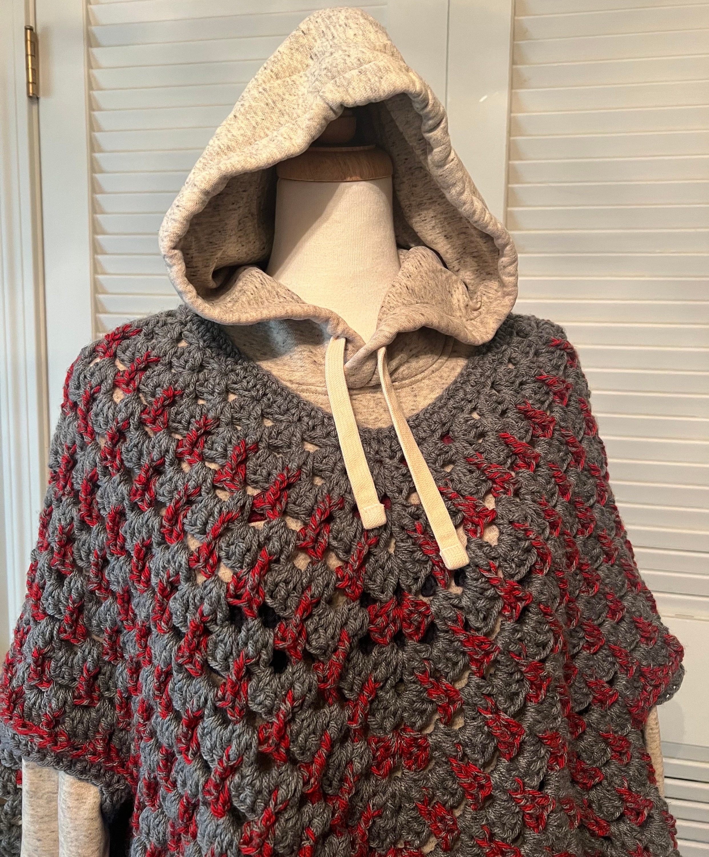 Ohio State Colors Poncho - Etsy