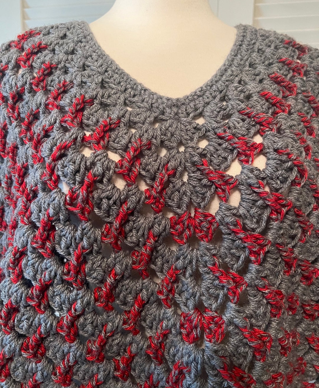 Ohio State Colors Poncho - Etsy