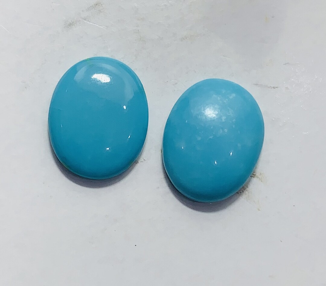 Turquoise 100% Natural Arizona Turquoise Cabochons Oval Shape Lot ...