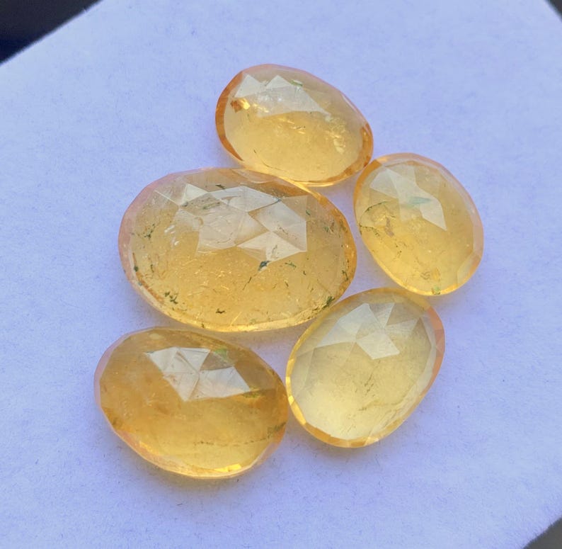 Citrine Faceted Cut Fancy Shape Lot Gemstone, 35.00 Caret Size 12-19 MM ...