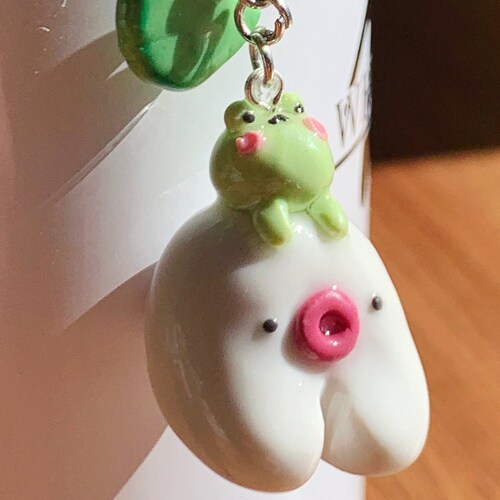 Radish Sprout Clay Keychain | Etsy