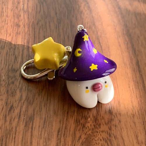 Radish Sprout Clay Keychain | Etsy