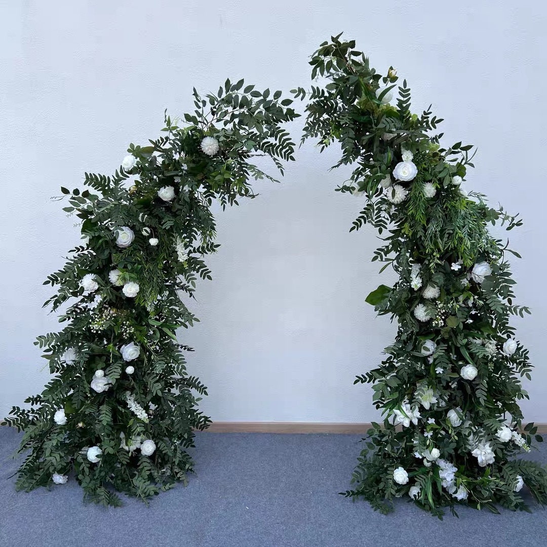 Full Greenery Archway Flower Wedding Backdrop Flower Archway Wedding ...