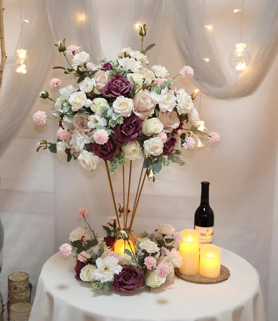 Flower Ball Table Centerpiece Artificial Flower Centrepiece Wedding ...