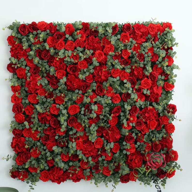 3D Rose Flower Wall Panel Wedding Party Decor Floral Wall - Etsy