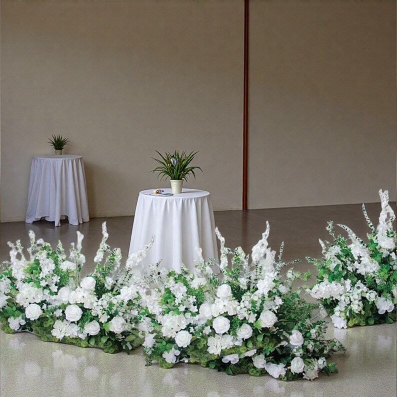 Wedding Grounded Flower Arrangement,floor Flower,wedding Floral Runner ...
