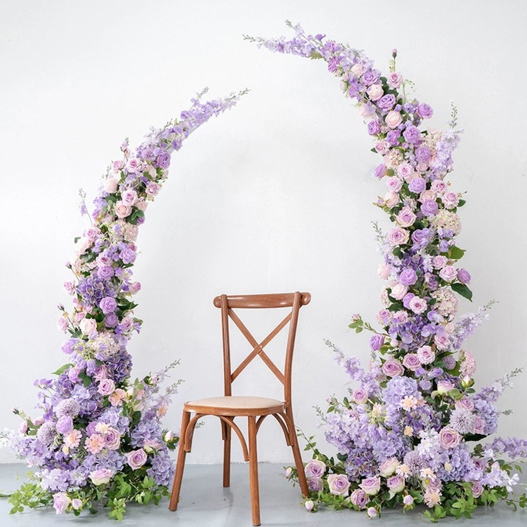 Lavender Greenery Flower Archway Wedding Backdrop Flower Archway ...