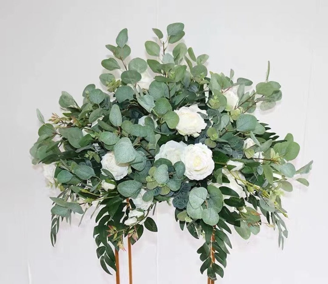 Eucalyptus Greenery Flower Ball Flower Arrangement Wedding Centerpiece ...