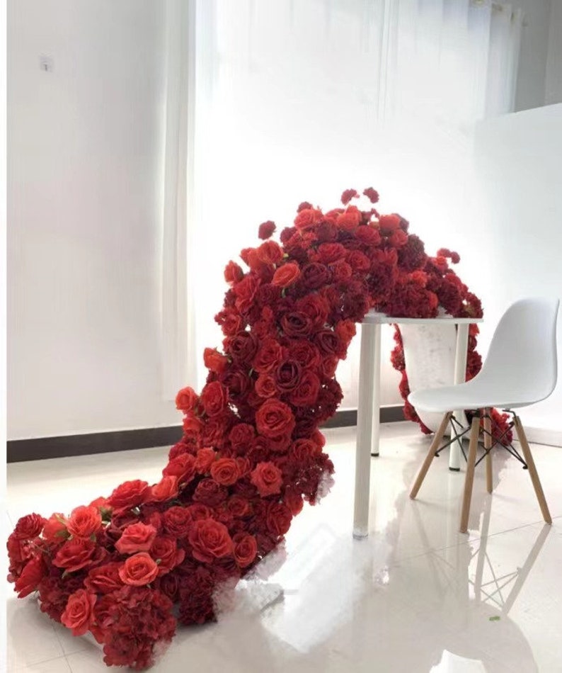 Rose Flower Garland,table Flower Runner,wedding Flower Runner,table ...