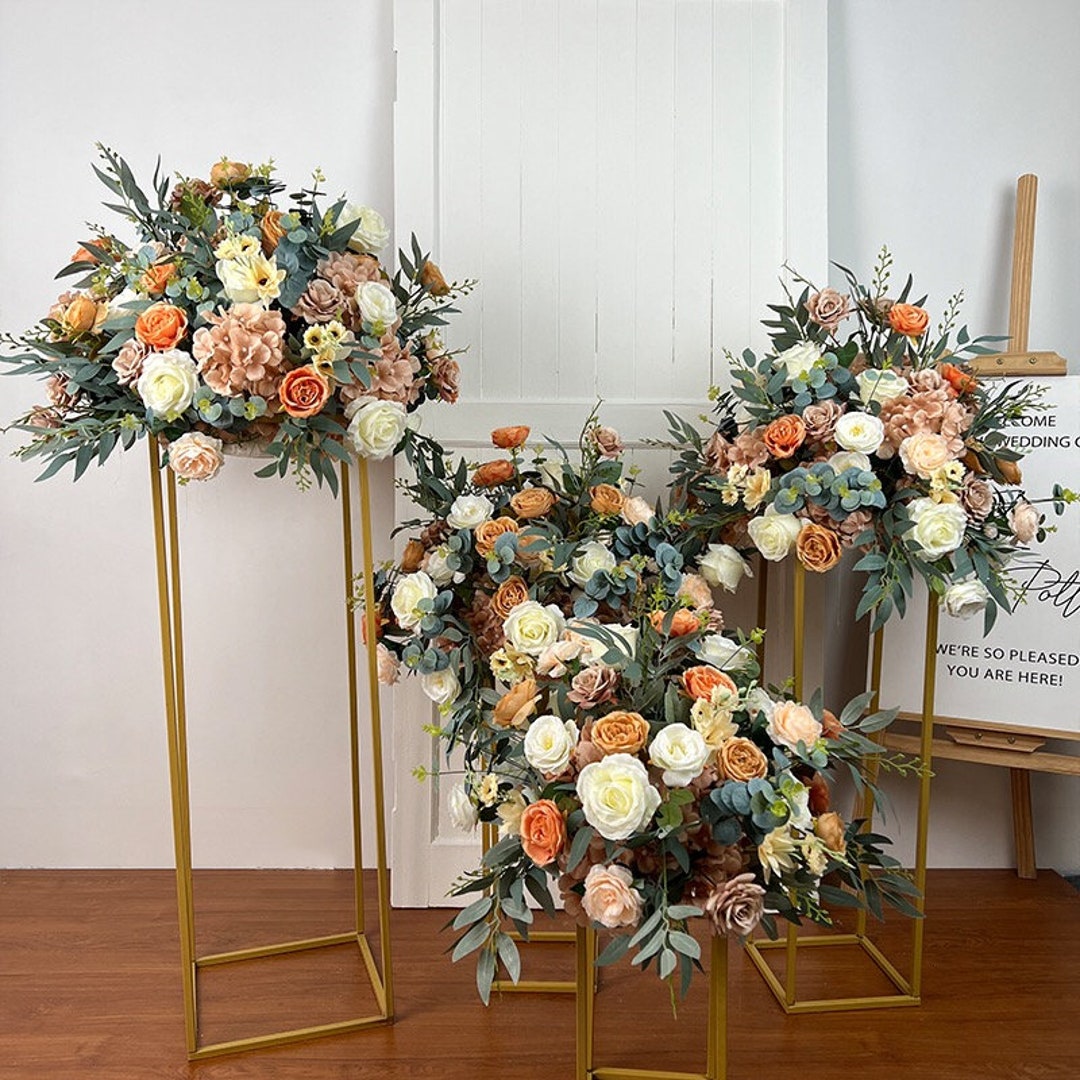 Eucalyptus Flower Ball Wedding Arrangement Table Centerpiece Artificial Flower Ball Wedding ...