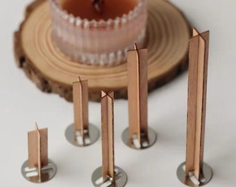 Wooden Cross Candle - Etsy