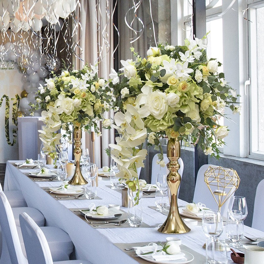 Green Rose Flower Ball Flower Arrangement Table Centerpiece Artificial ...