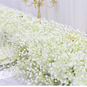 Gypsophila Garland,wedding Flower Garland,wedding Reception Table ...