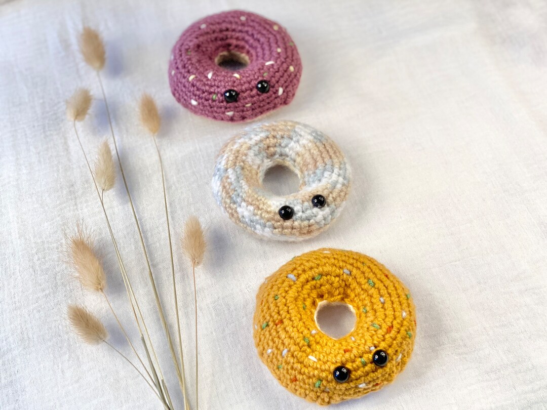 Crochet Donut Plush, Amigurumi Donut, Donut Stuff Toy, Amigurumi Food ...