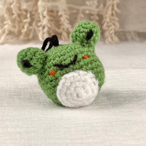 Crochet Frog Car Charm, Amigurumi Frog, Frog Plushies, Amigurumi Animal ...