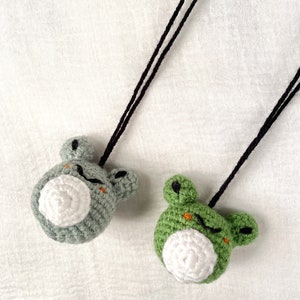 Crochet Frog Car Charm, Amigurumi Frog, Frog Plushies, Amigurumi Animal ...