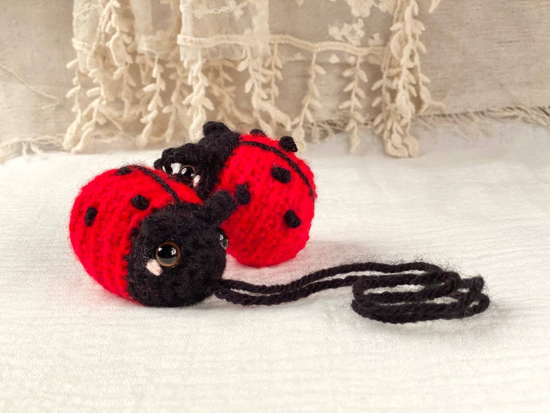Crochet Lady Bug Car Charm, Amigurumi Lady Bug, Bug Plushies, Amigurumi ...