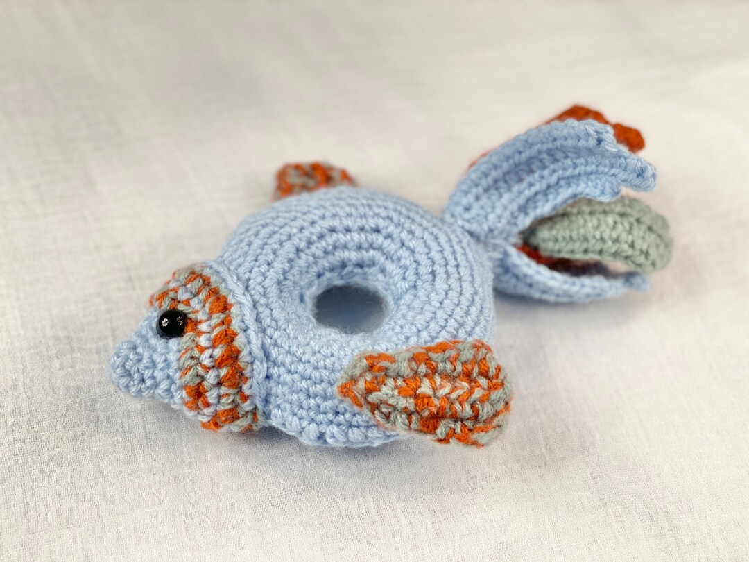 Crochet Fish Donut Plush, Amigurumi Fish, Amigurumi Donut, Amigurumi ...