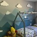 Set of 2 CLOUD WALL LIGHTS Nursery Lighting Baby Room Night Light Kids ...