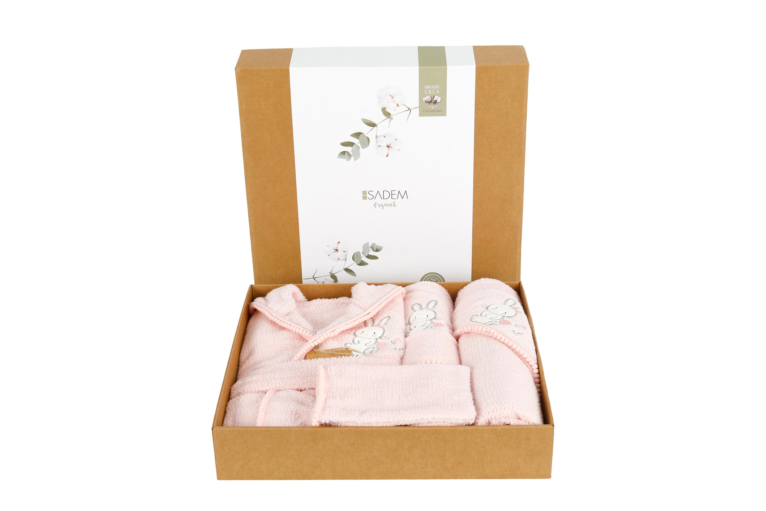 BABY BATHROBE SET 4 pieces / %100 Organic Cotton / Newborn | Etsy